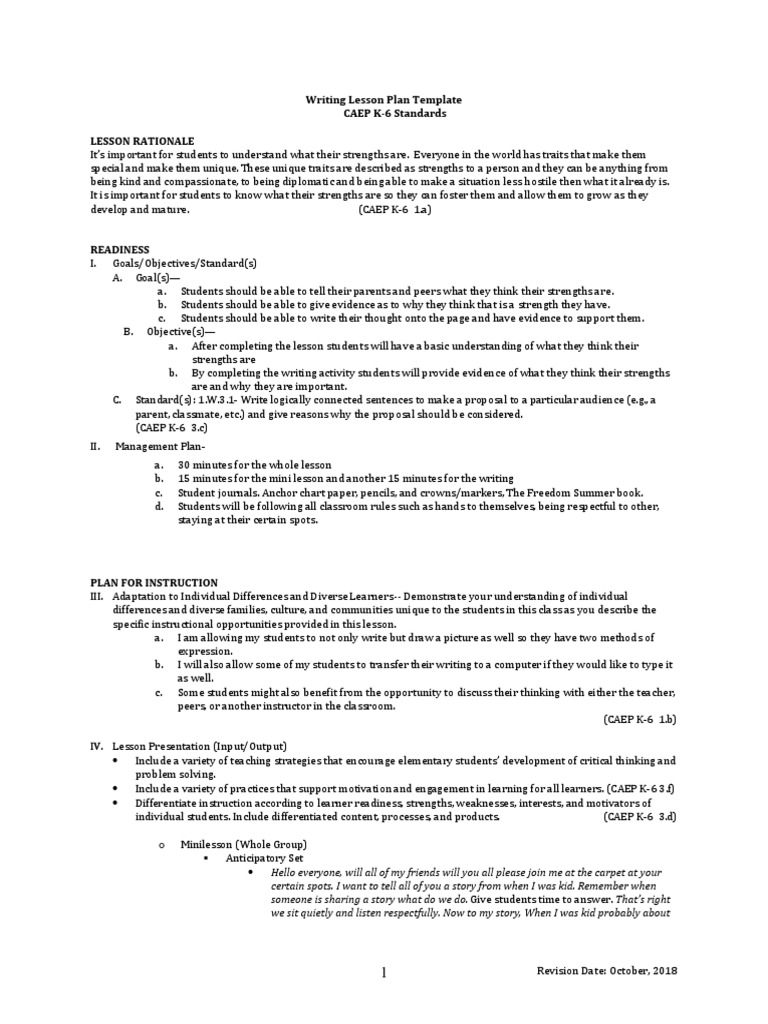 Writing Lesson Plan LM | PDF | Lesson Plan | Educational Assessment