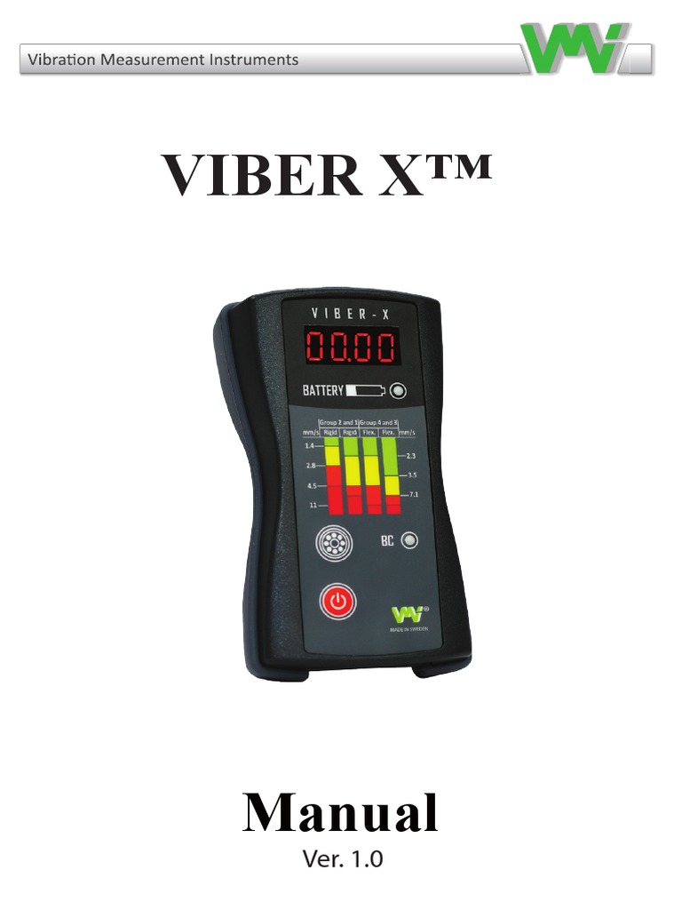 VIBER X1™ Manual | PDF | Frequency | Resonance