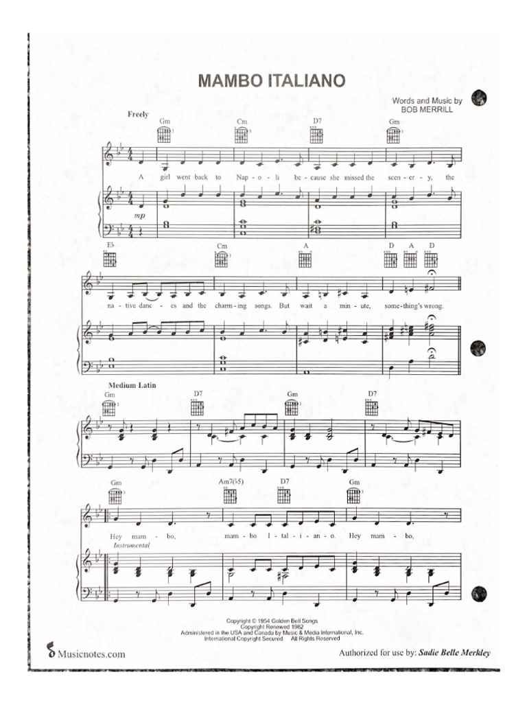 Mambo Italiano | PDF