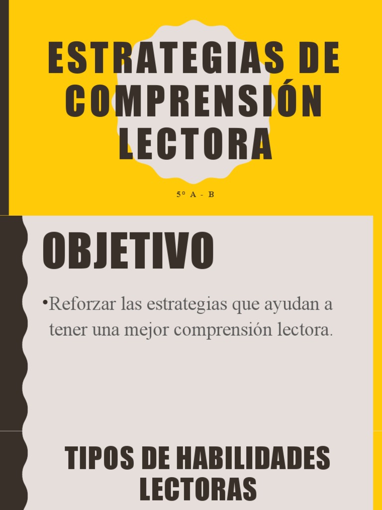 10 - Estrategias de Comprensión Lectora | PDF