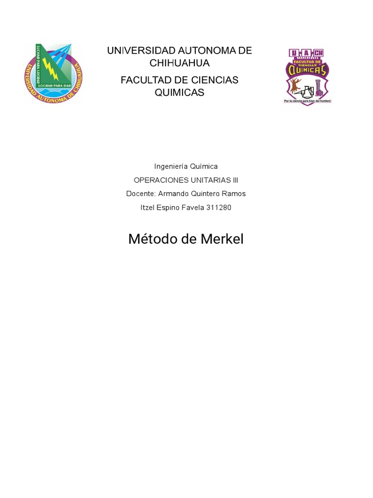 Método de Merkel PDF | PDF | Temperatura | Calor