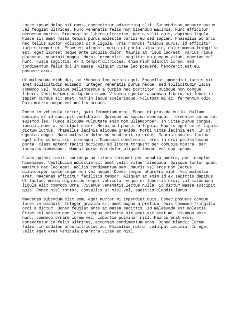 Lore Ipsum Text | PDF