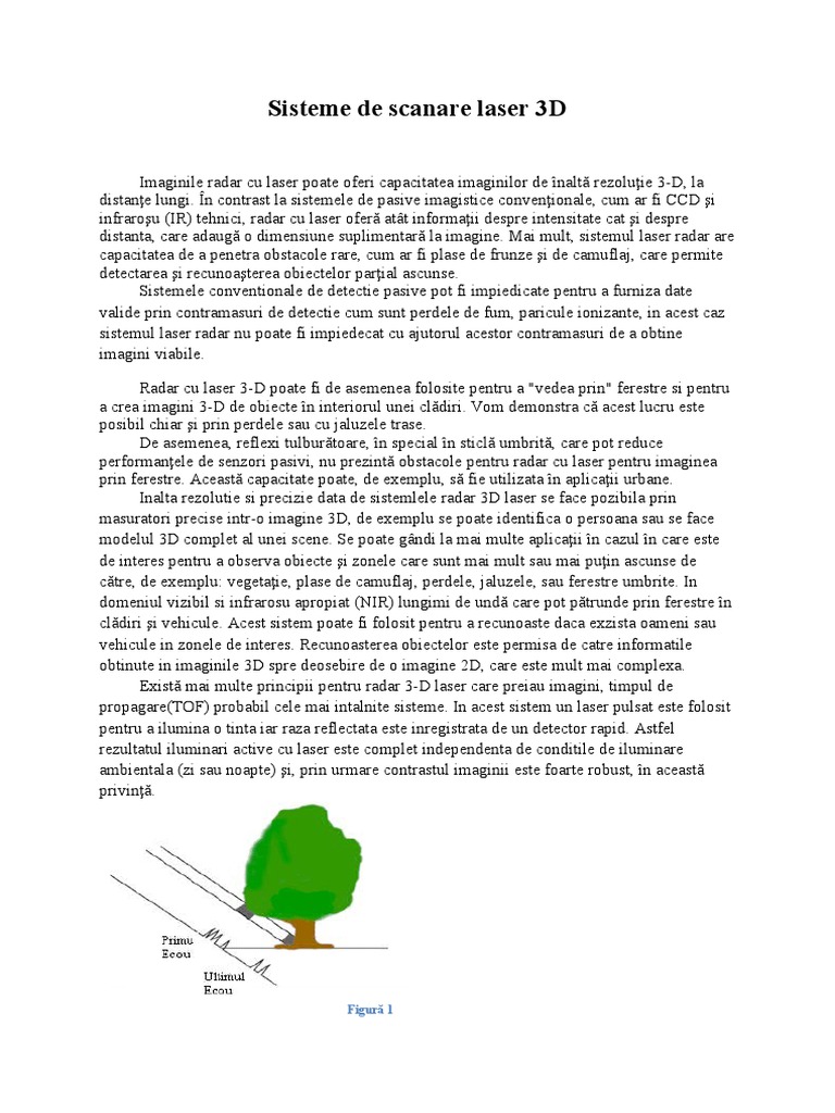 Sisteme de Scanare Laser 3D | PDF