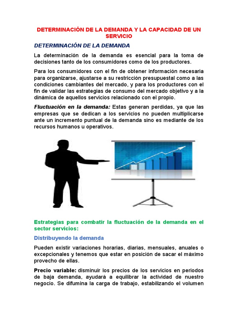Determinación de La Demanda y La Capacidad de Un Servicio | PDF ...