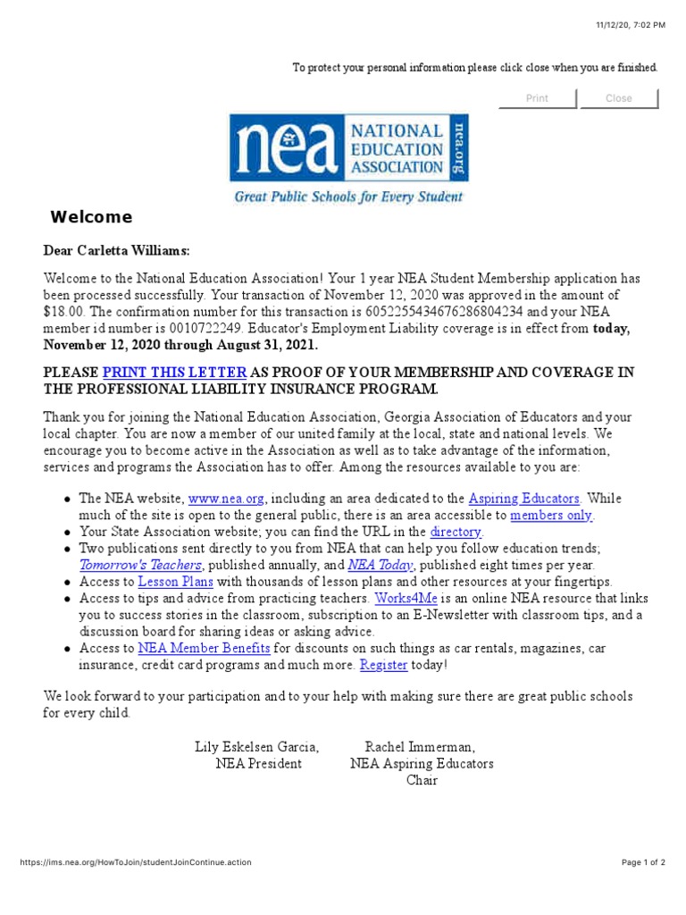 Nea Membership | PDF | Government Finances | Government