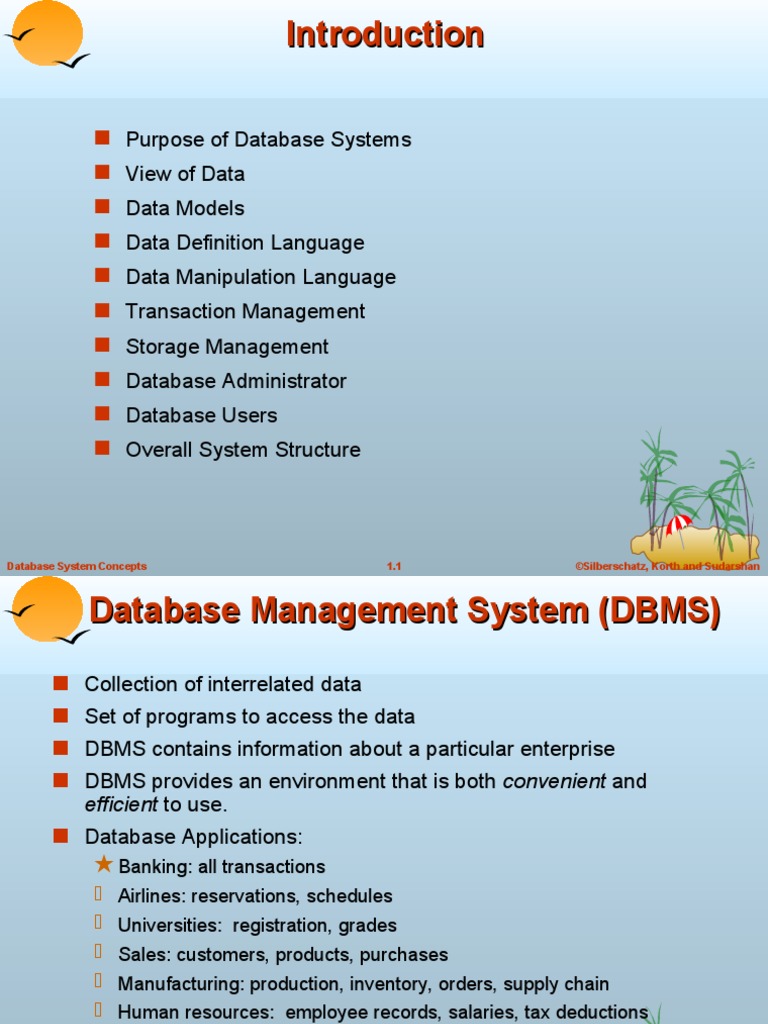 ©silberschatz, Korth and Sudarshan 1.1 Database System Concepts | PDF ...