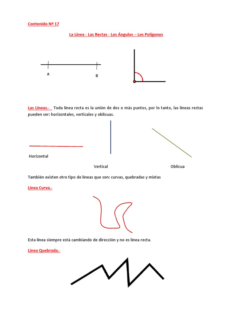 Líneas y Ángulos en Geometría | PDF | Polígono | Ángulo