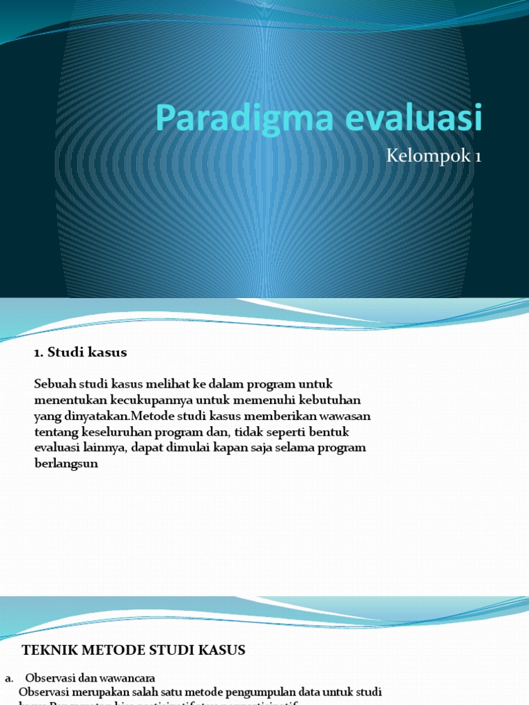 Metode Evaluasi Program Kesehatan | PDF