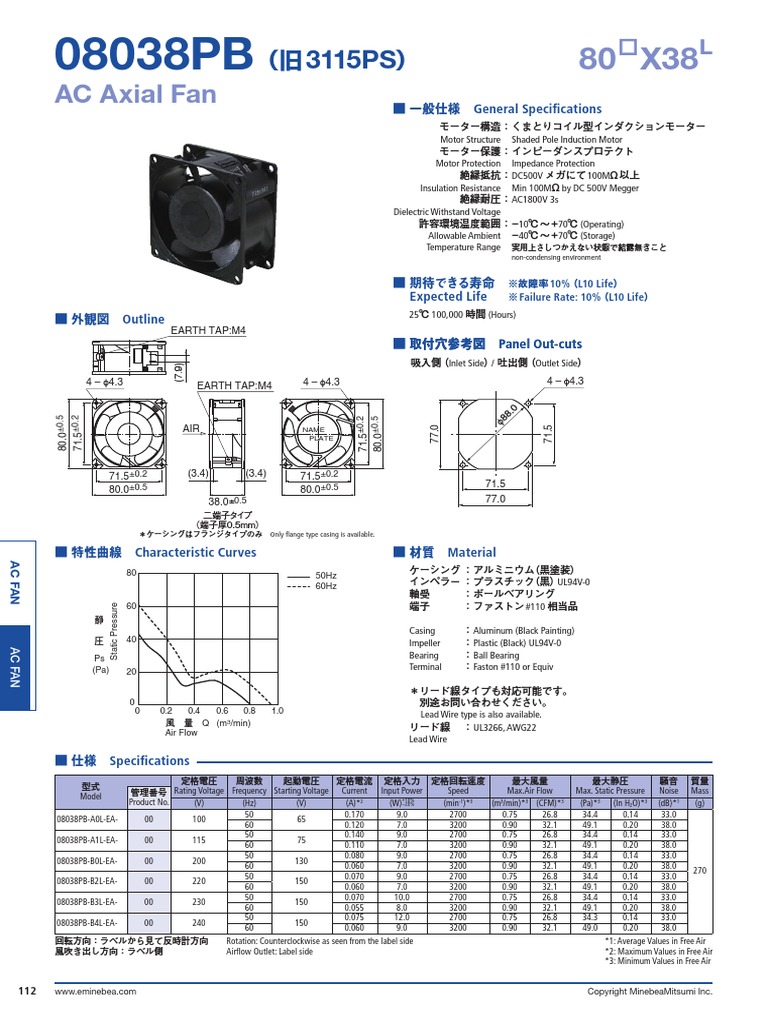Ac Axial Fan | PDF