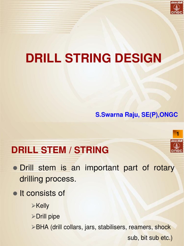 Drill String Design Essentials | PDF | Pipe (Fluid Conveyance ...