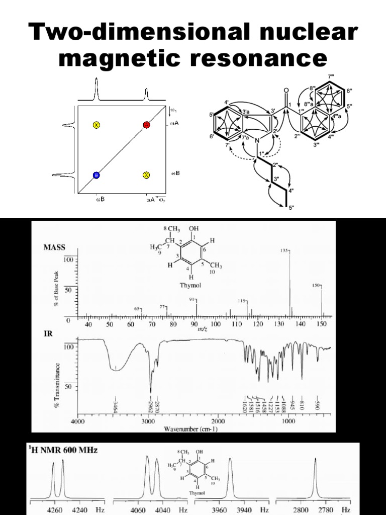 Two-Dimensional NMR Analysis Techniques | PDF