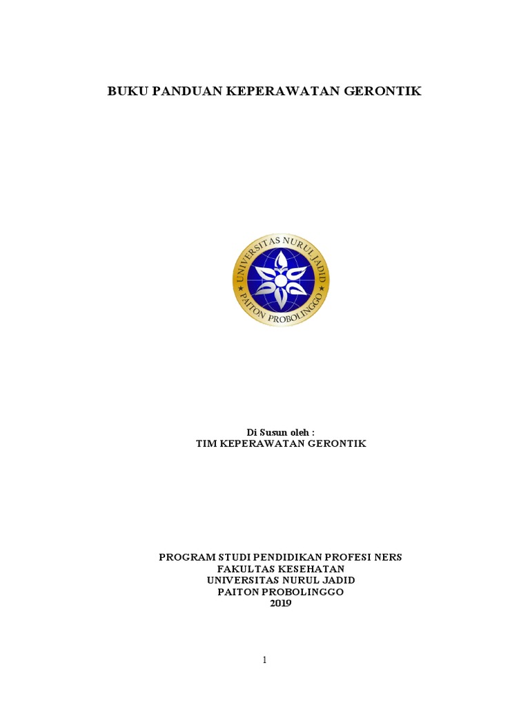 Buku Panduan Keperawatan Gerontik | PDF