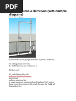 Bathroom Plumbing Guide with Diagrams | PDF | Plumbing | Bathroom