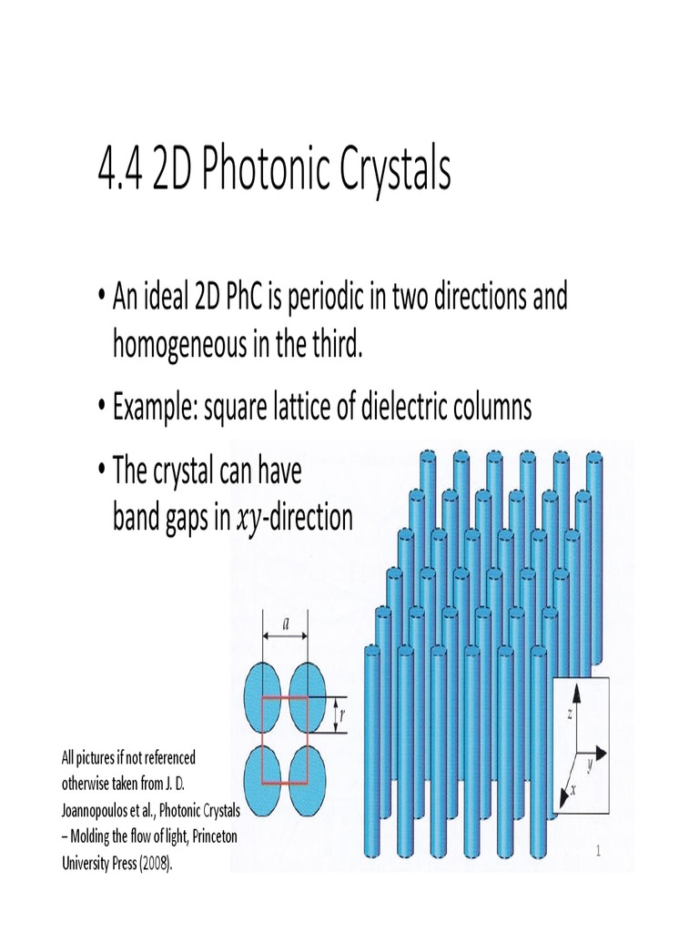 Analysis of Two-Dimensional Photonic Crystals and Defect Modes | PDF ...