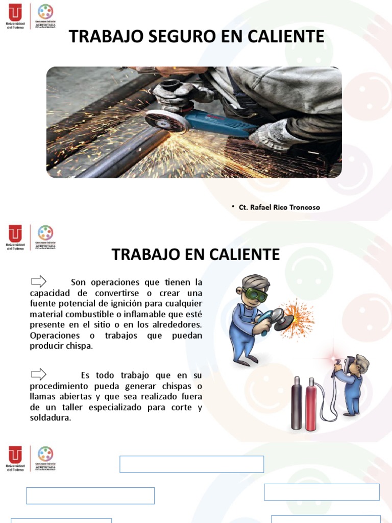 Tutoria 5 - Trabajo Seguro en Caliente | PDF | Energía y recursos ...