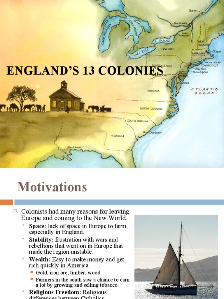 The 13 Colonies | PDF | Thirteen Colonies | British Colonization Of The ...