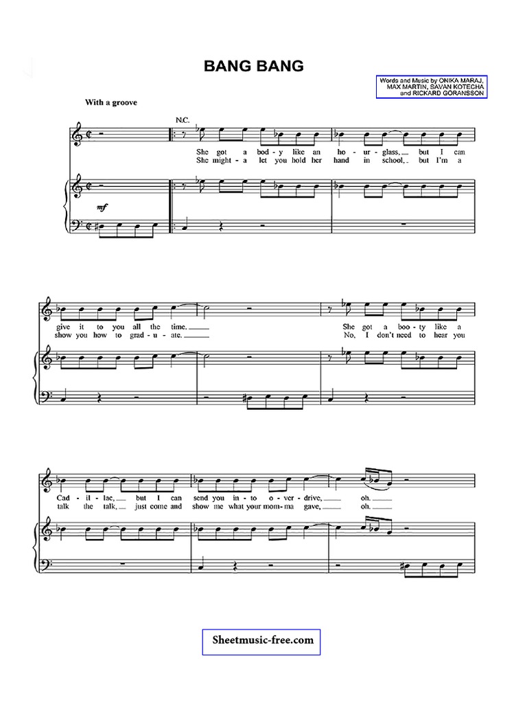 Bang Bang Sheet Music PDF | PDF