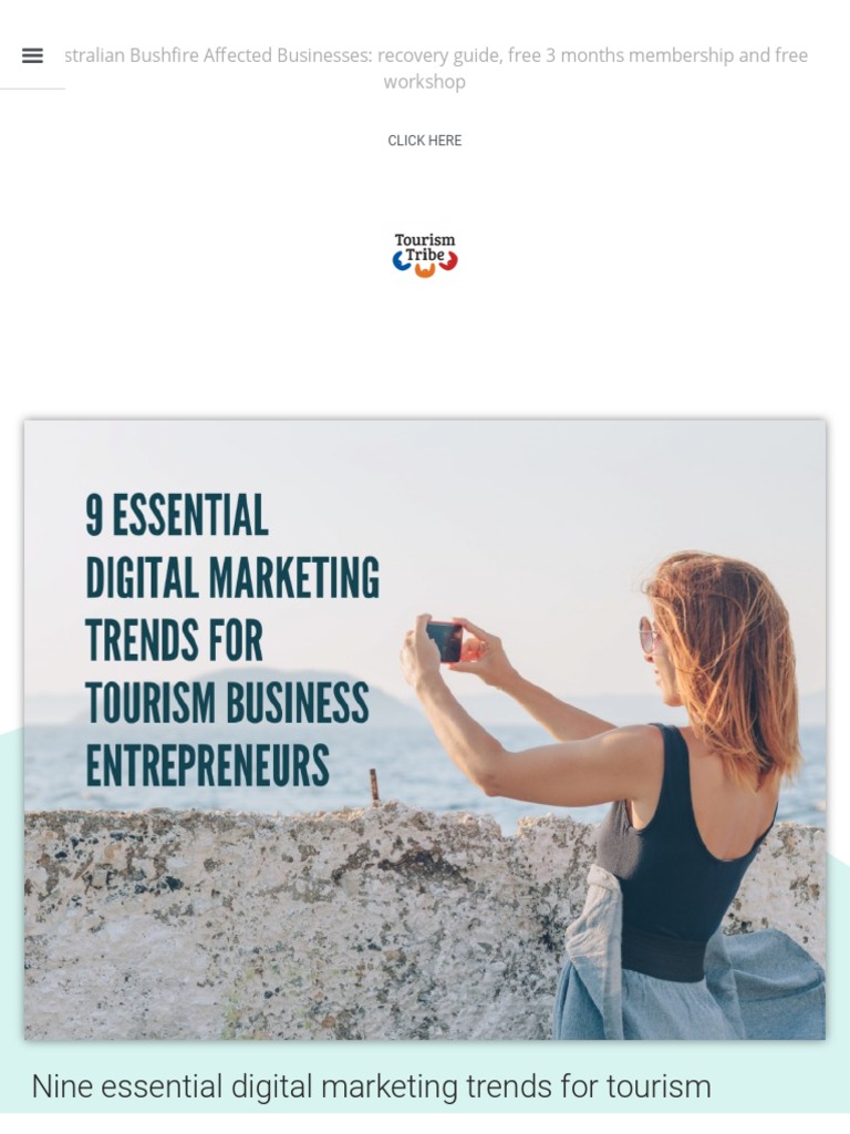 Nine Essential Digital Marketing Trends For Tourism Business ...