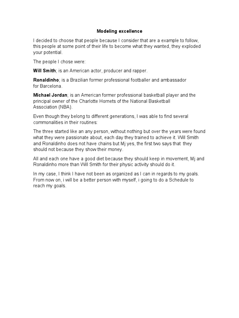 Modeling Excellence | PDF