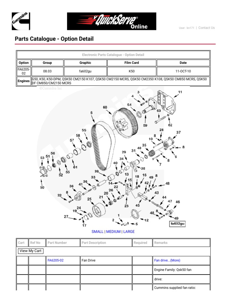Fan Drive Cummins QuickServe Online PDF | PDF | Belt (Mechanical ...