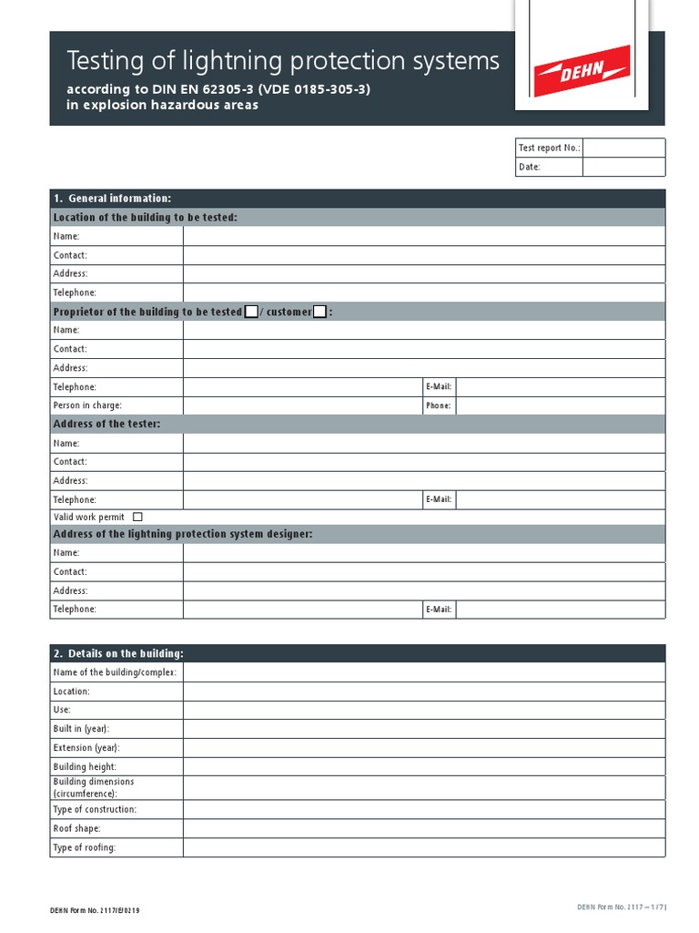Testing of Lightning Protection Systems: According To DIN EN 62305-3 ...