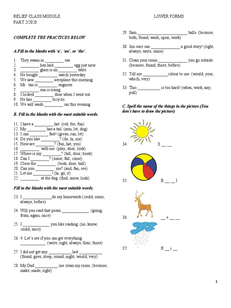 Relief Module Set 2 - English | PDF | Syntax | Grammar