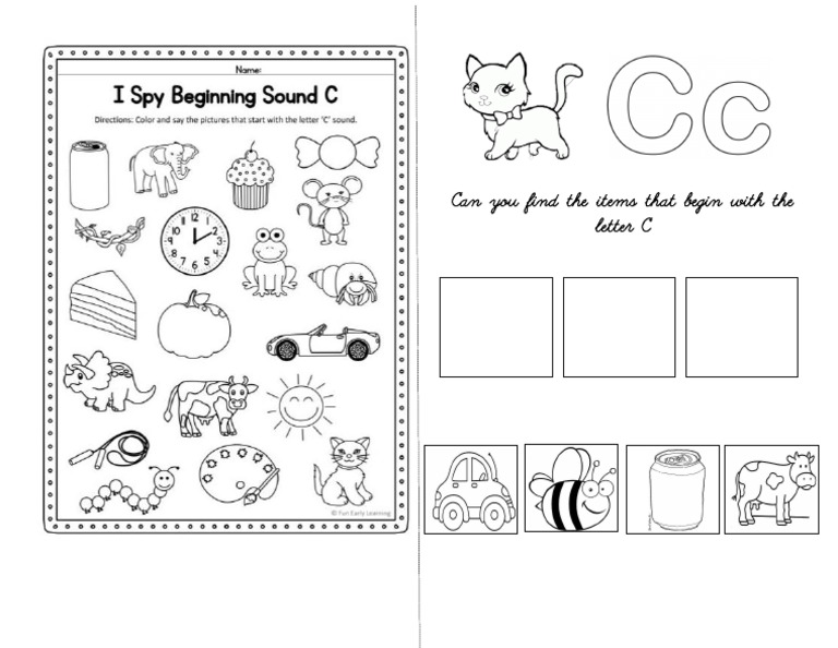 Can You Find The Items That Begin With The Letter C | PDF