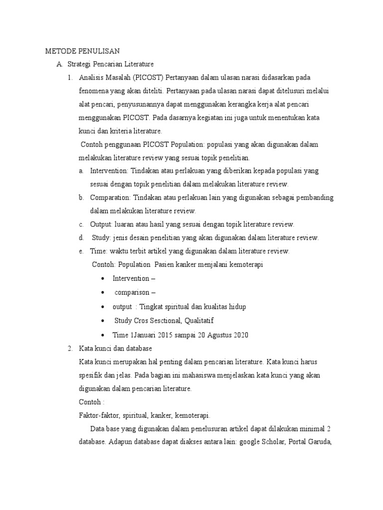 Metode Penulisan | PDF