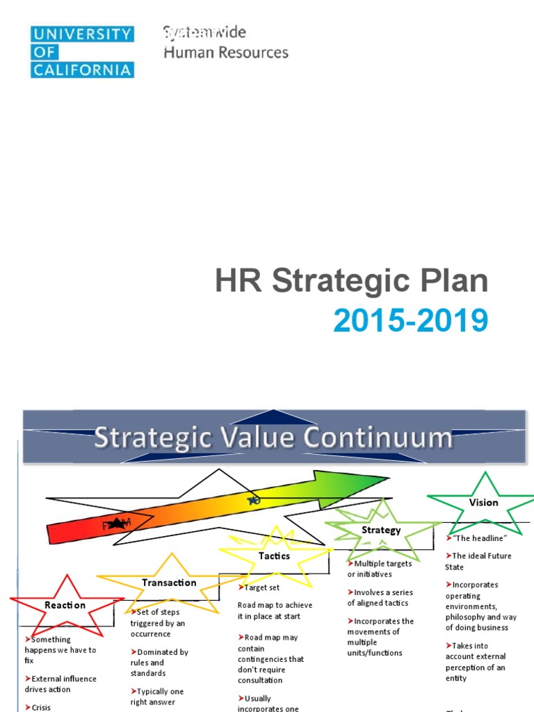 HR Department Strategic Plan | PDF | Employment | Strategic Management