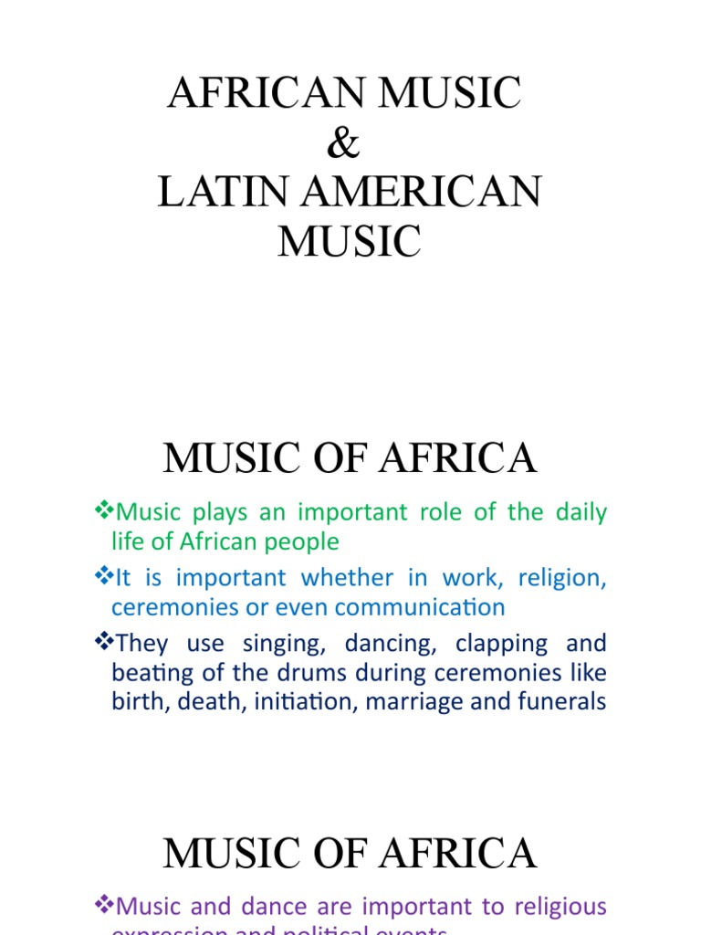 Afro Latin American Music | PDF | Art