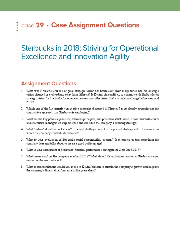 Starbucks Operational Excellence Review | PDF | Business