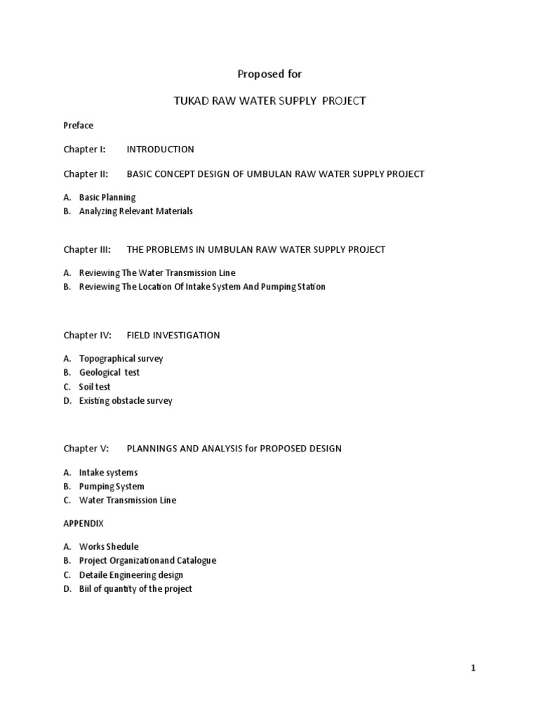 Tukad Project Proposed Revised 01 | PDF | Engineering | Science And ...