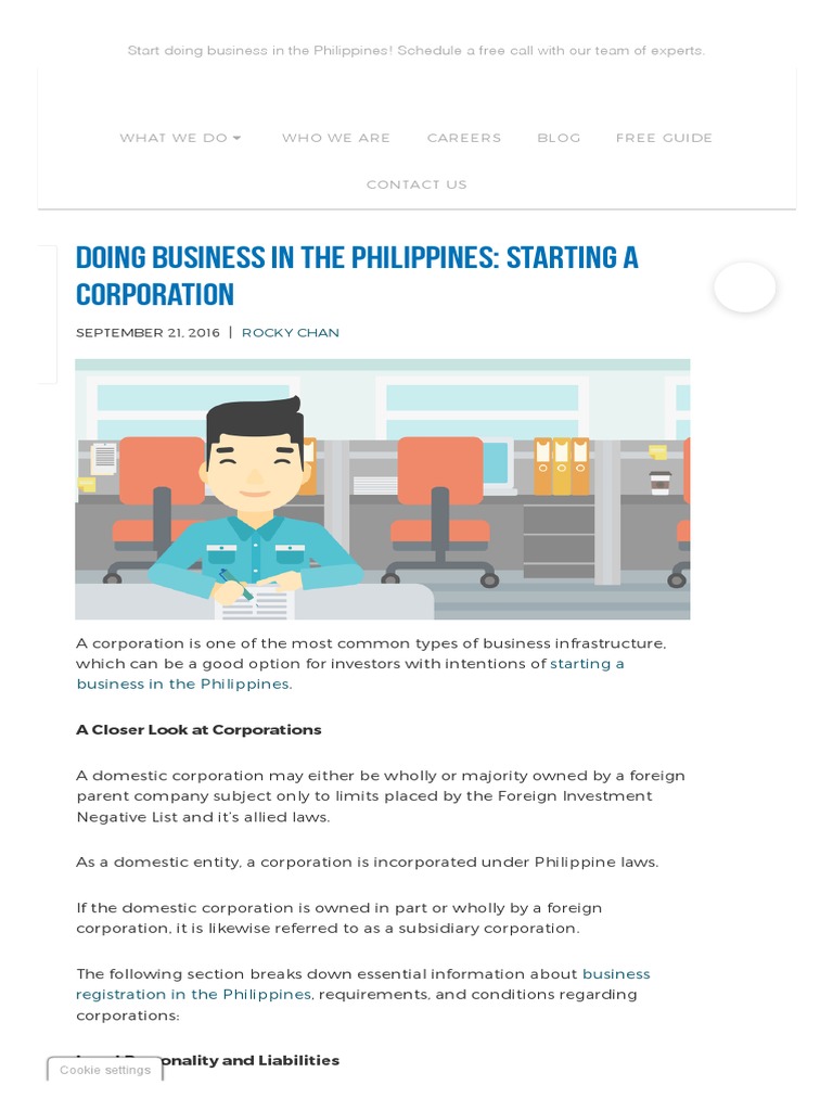 Doing Business in The Philippines - Starting A Corporation - EnterPH ...