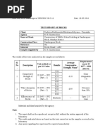 Brick Test Report | PDF
