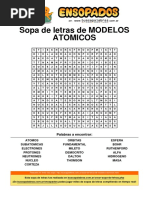 Sopa de Letras de La Tabla Periodica de Los Elementos | PDF