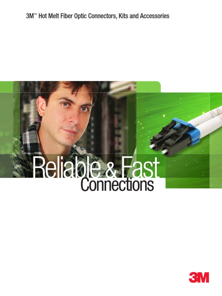 3M Hot Melt Connectors | PDF | Optical Fiber | Electrical Connector