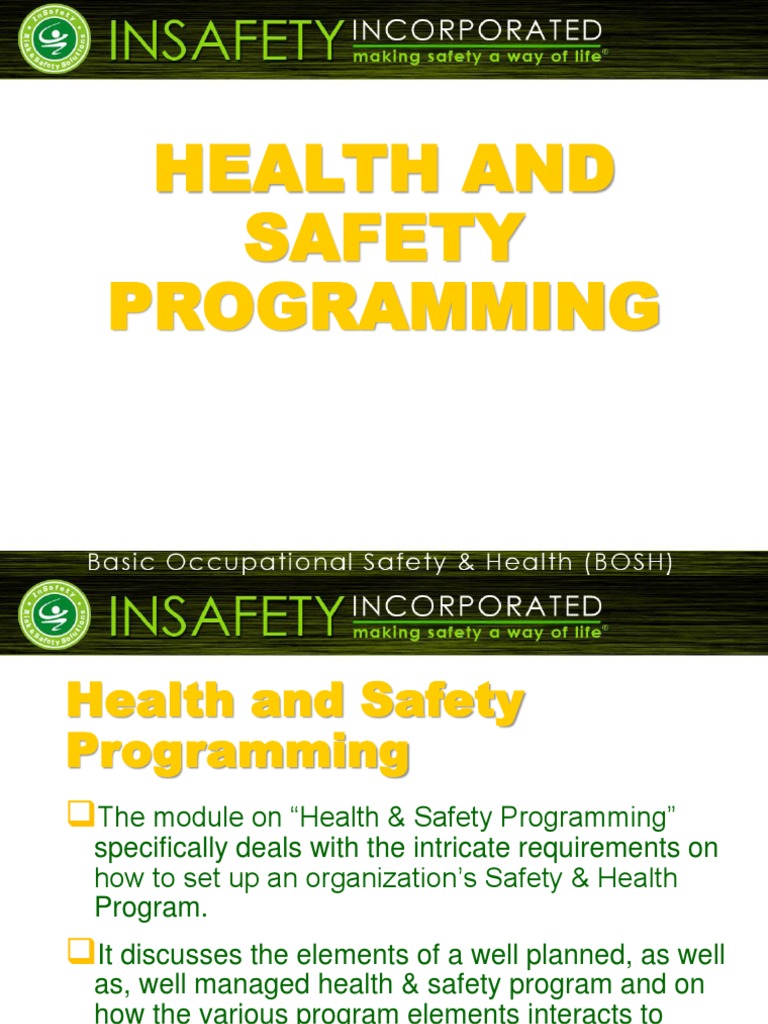 2 Osh Program PDF | Download Free PDF | Occupational Safety And Health ...