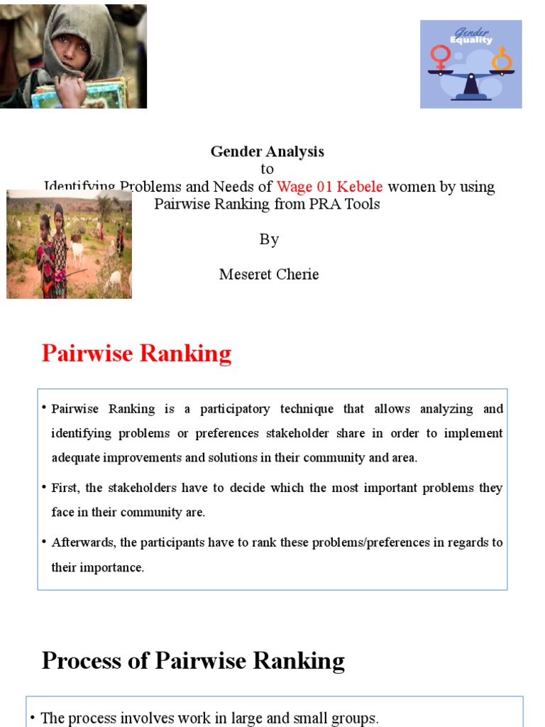 To Identifying Problems and Needs of Women by Using Pairwise Ranking ...