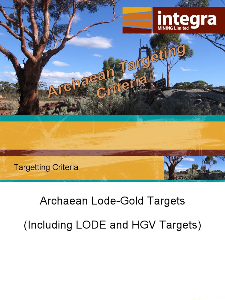 Archaean Gold Target Assessment Framework | PDF | Granite | Sedimentary ...