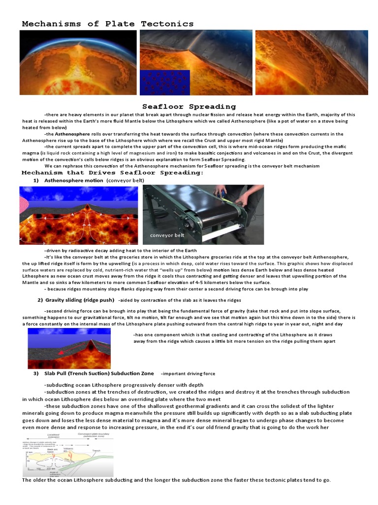 Mechanisms of Plate Tectonics | Download Free PDF | Plate Tectonics ...