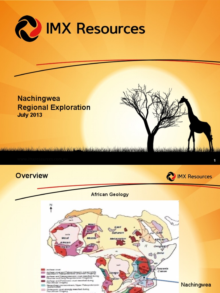 IMX Nachingwea Regional Geology | PDF | Geology | Earth Sciences