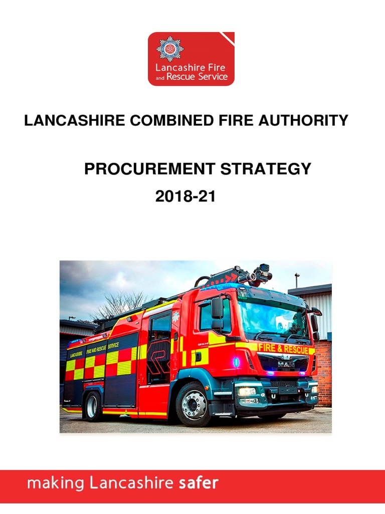 Procurement Strategy 2018-21: Lancashire Combined Fire Authority | PDF ...