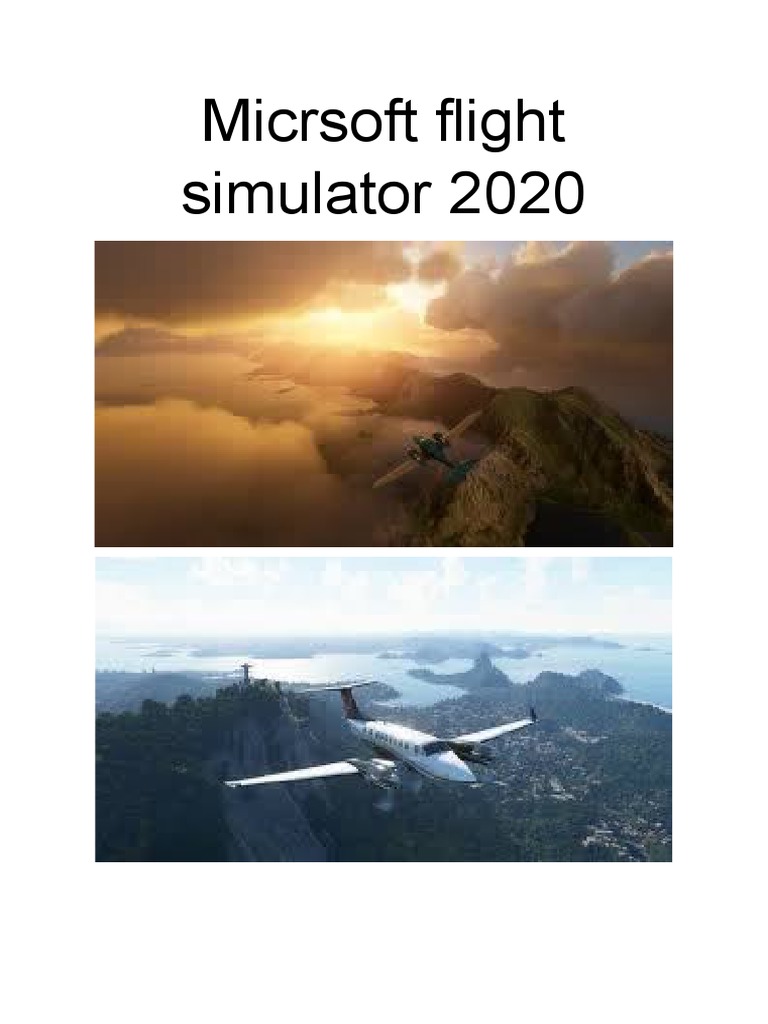 Micrsoft Flight Simulator 2020 | PDF