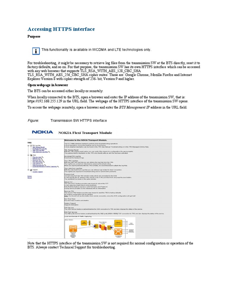 Accessing HTTP Interface | PDF