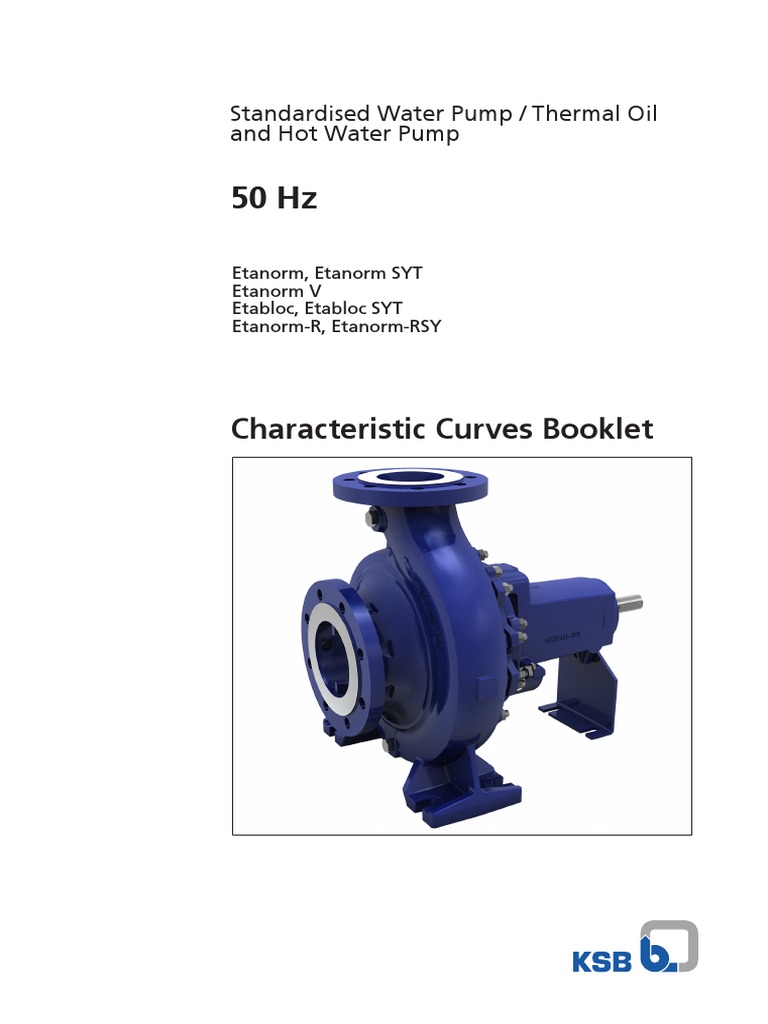 KSB Etanorm Curves | PDF | Chemical Equipment | Pump