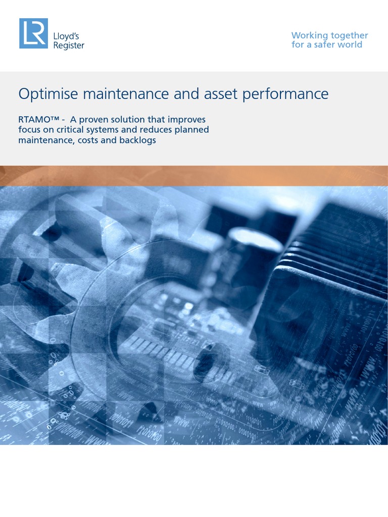 Optimise Maintenance and Asset Performance | Download Free PDF ...