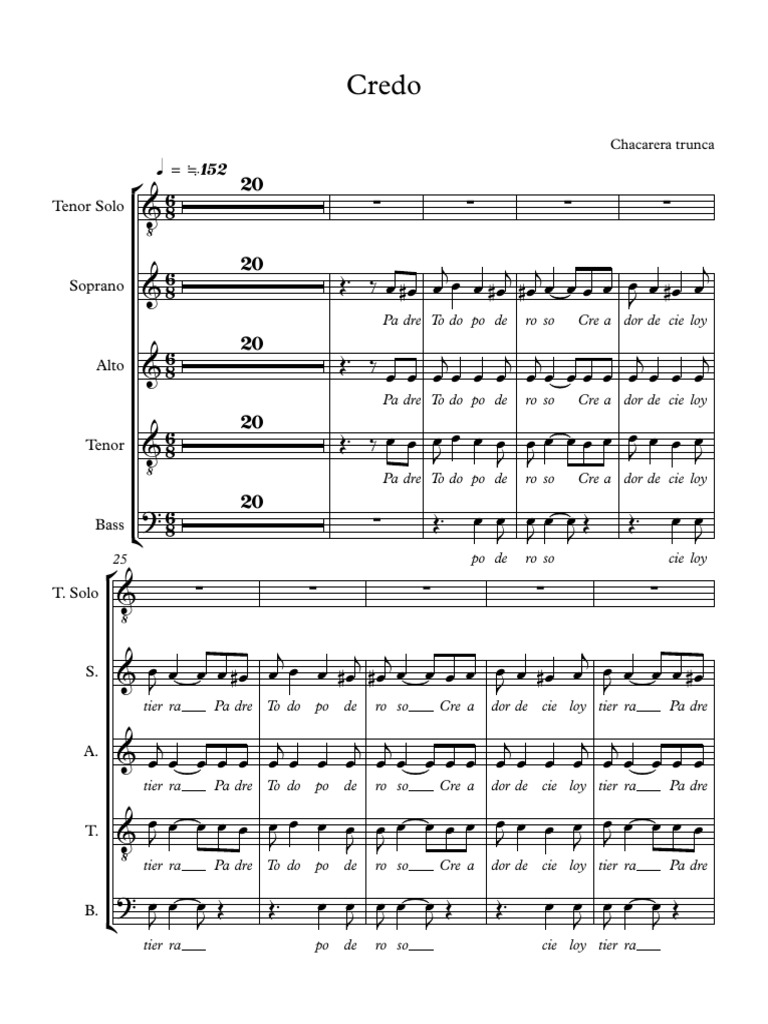 Credo - Misa Criolla | PDF