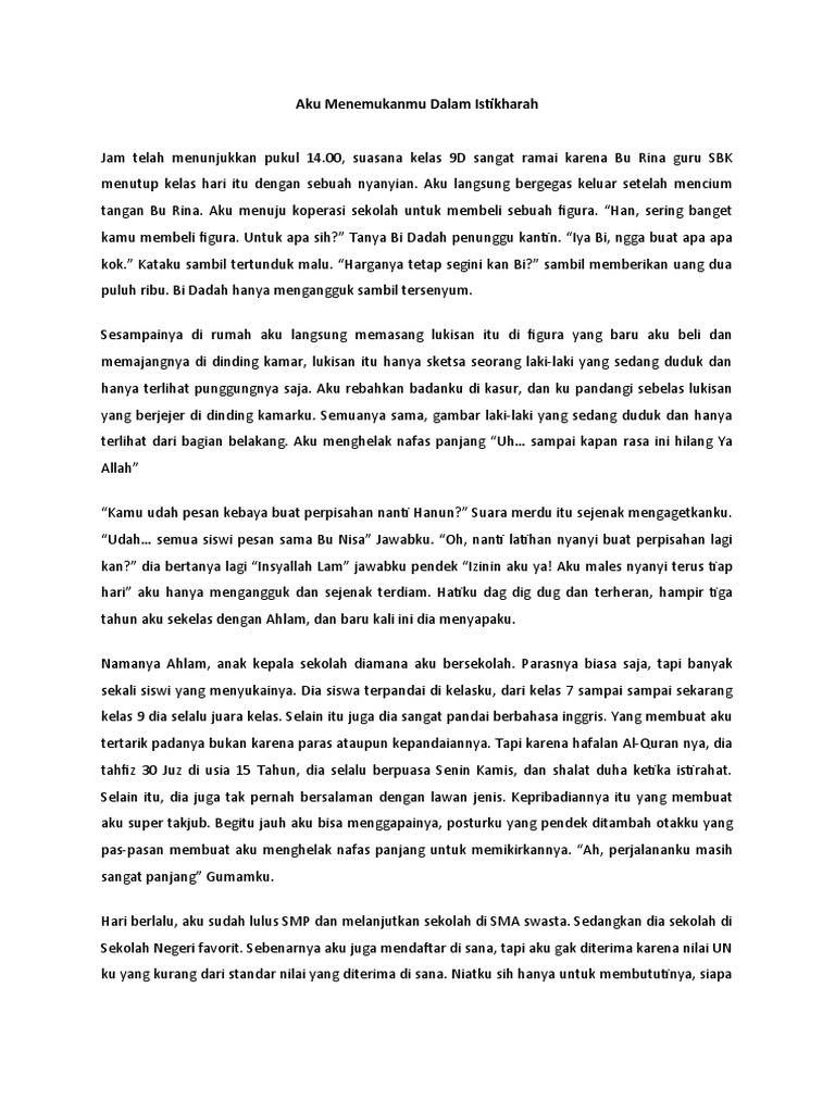 Cinta dan Istikharah Hanun | PDF