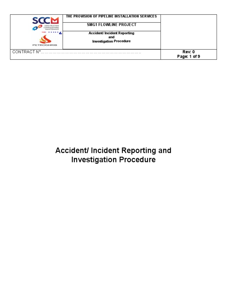 Accident Incident Reporting and Investigation Policy | PDF | First Aid ...