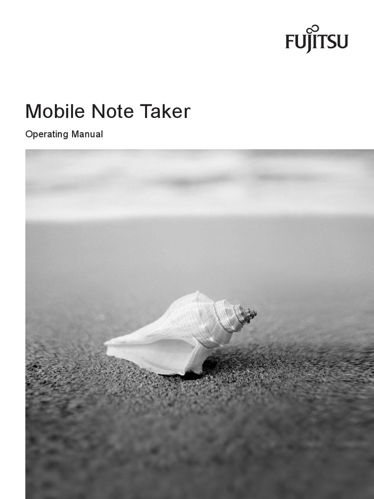 Mobile Note Taker: Operating Manual | PDF | Personal Computers | Computing